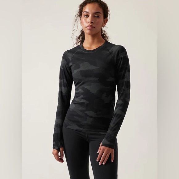 Athleta | Tops | Athleta Momentum Seamless Camo Top | Poshmark